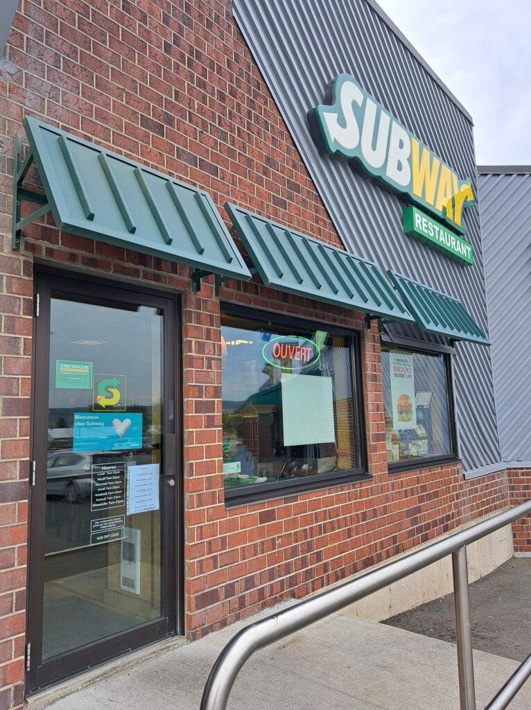 Subway opérés par le Groupe Restos Bégin au Québec