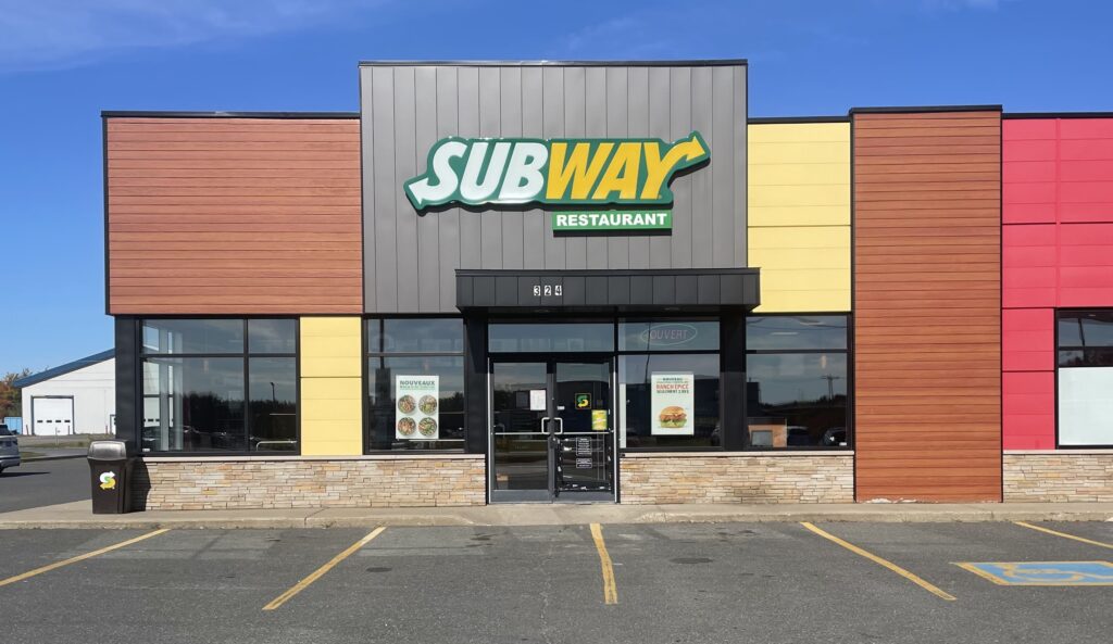 Subway opérés par le Groupe Restos Bégin au Québec